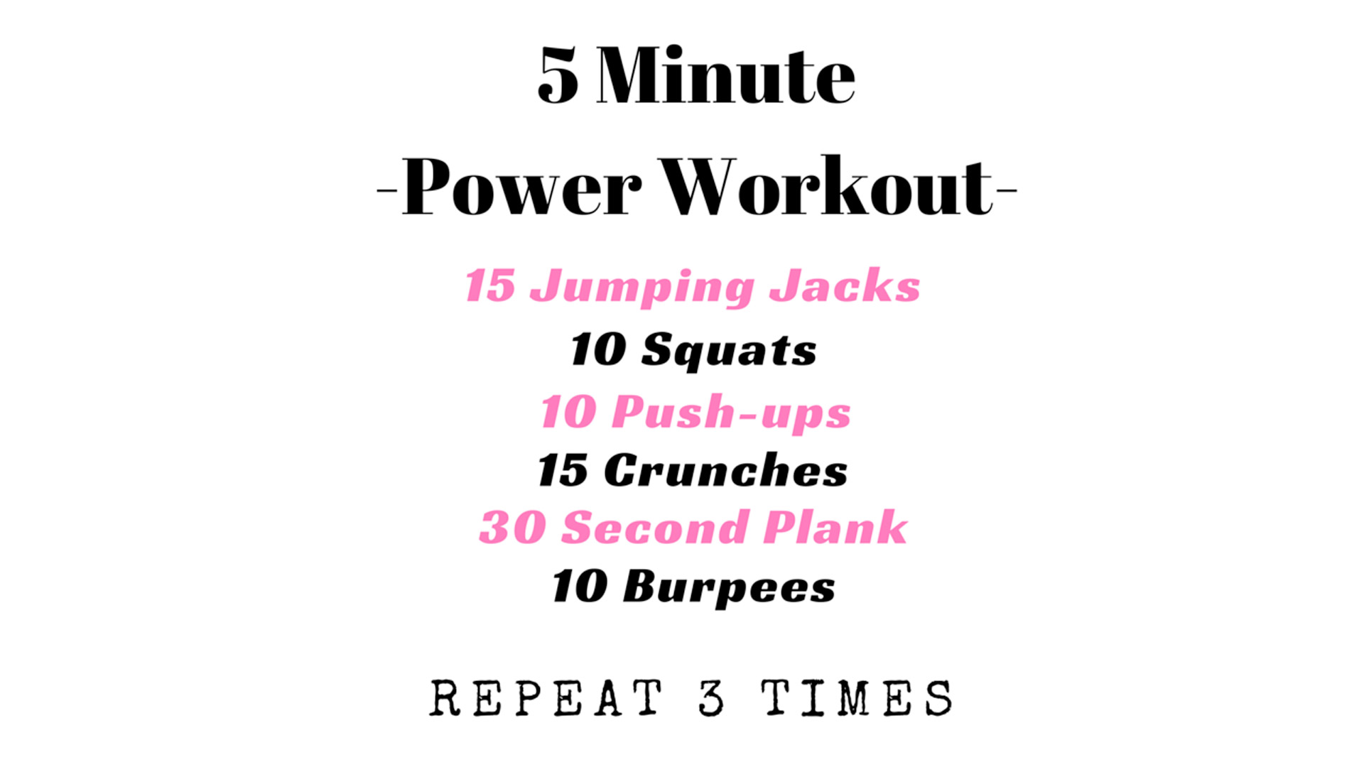 5 Minute Power Workout Busy Girl S Fit Life 5 Minute Power Workout Busy Girl S Fit Life